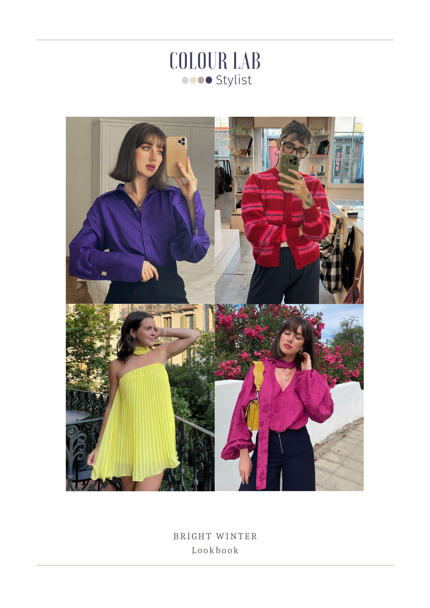 Bright Winter Lookbook – Colour Lab Stylist