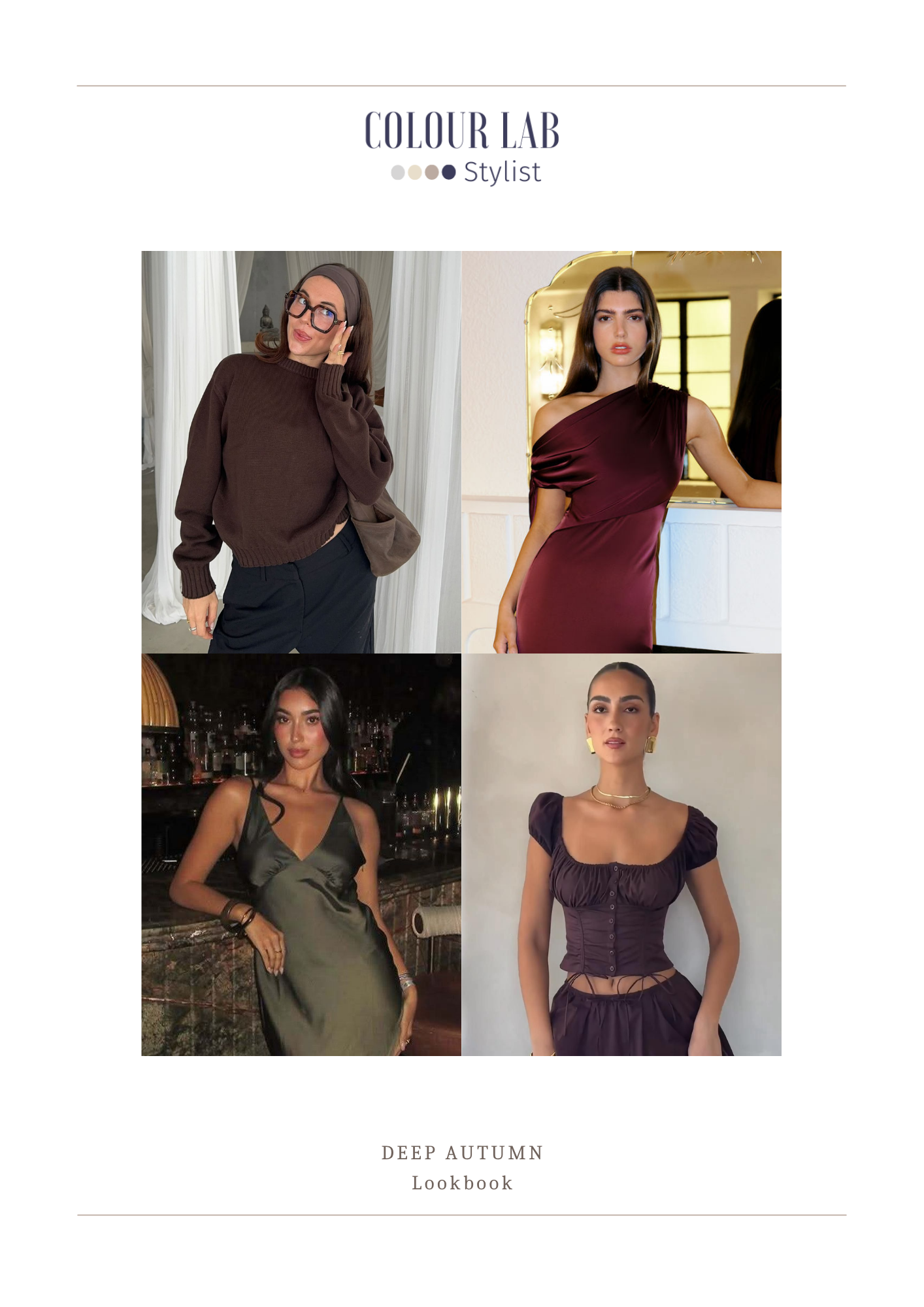 Deep Autumn Lookbook – Colour Lab Stylist