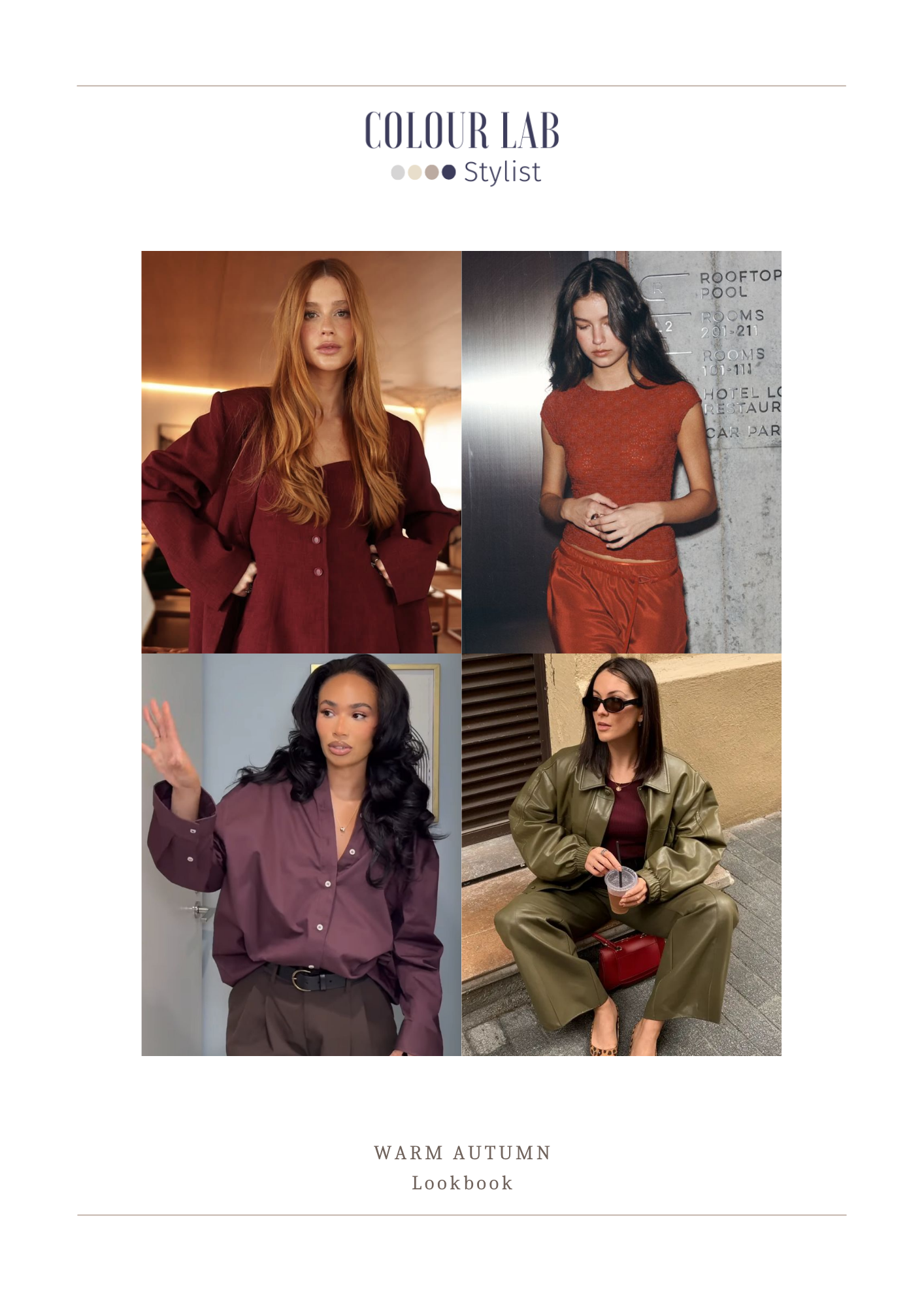 Warm Autumn Lookbook – Colour Lab Stylist